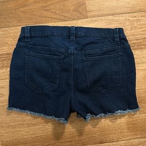 VENUS | Shorts | Womens Venus Dark Denim Distressed Hem Shorts 2 | Poshmark